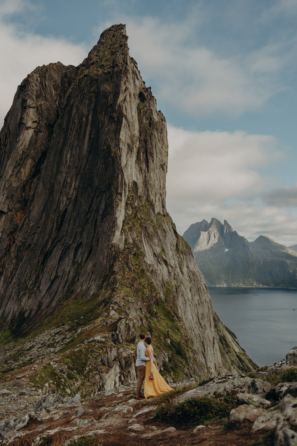 Hiking Engagement Session in Senja, Norway